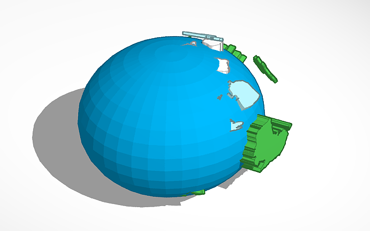 3D design earth - Tinkercad