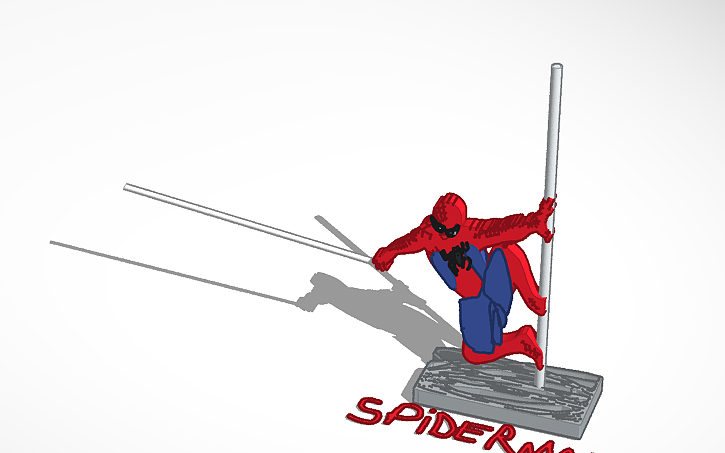 3D design spiderman - Tinkercad