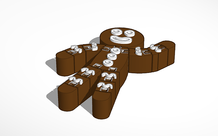 3D design Gingerbread Man - Tinkercad