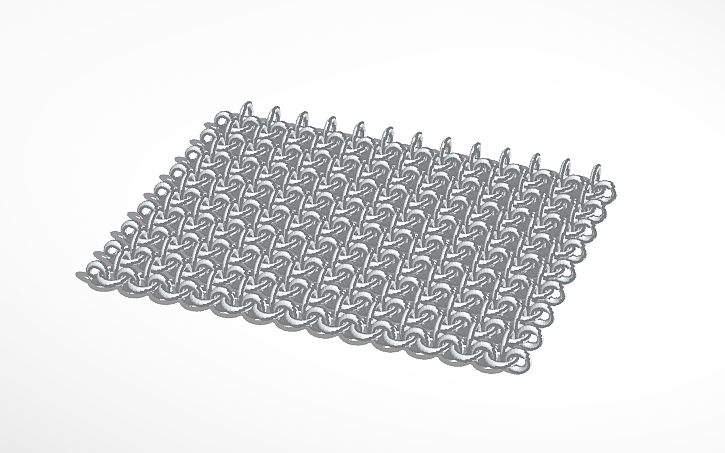 3D design "Loose" Ringmail Pattern - Tinkercad