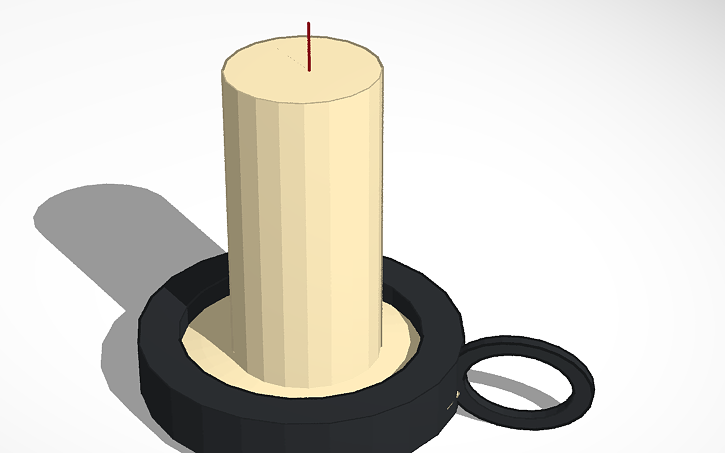 3D design Candle - Tinkercad