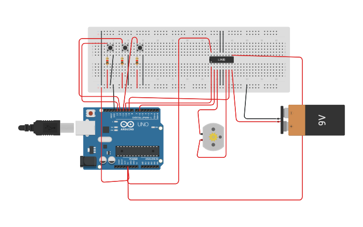 Circuit design Elevator - Tinkercad