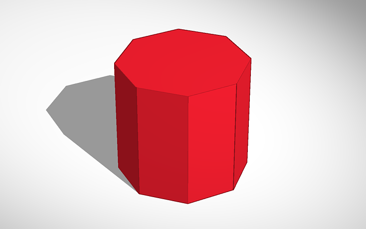 3D design Octogon - Tinkercad