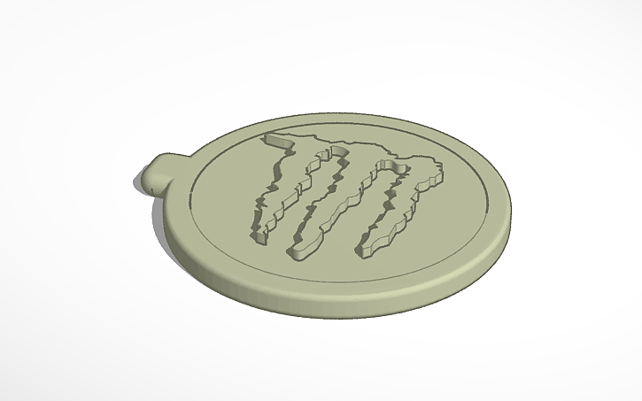 3D design Monster Can Lid v2 - Tinkercad