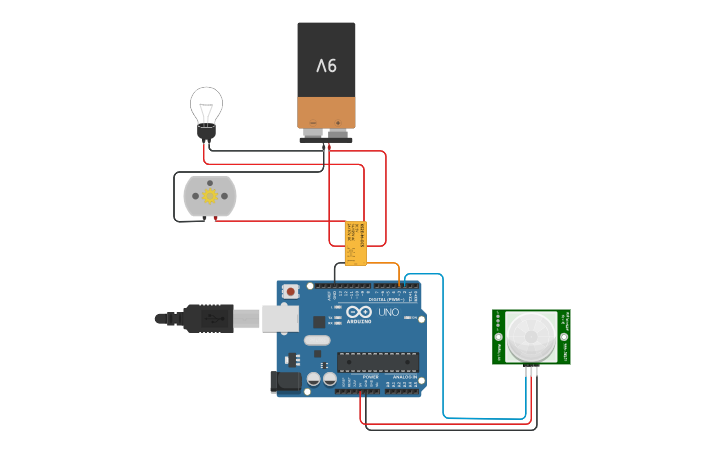 Circuit design Smart Switch - Tinkercad