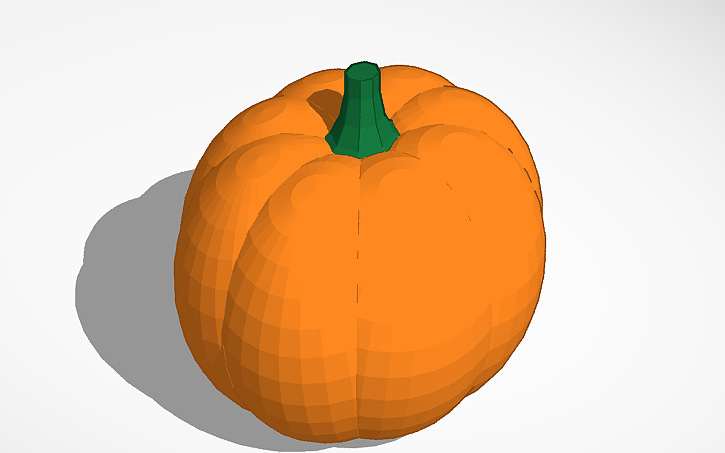 3D design Pumpkin for halloween - Tinkercad