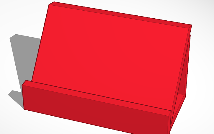 3D design phone stand - Tinkercad