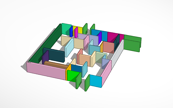 3D design Maze - Tinkercad