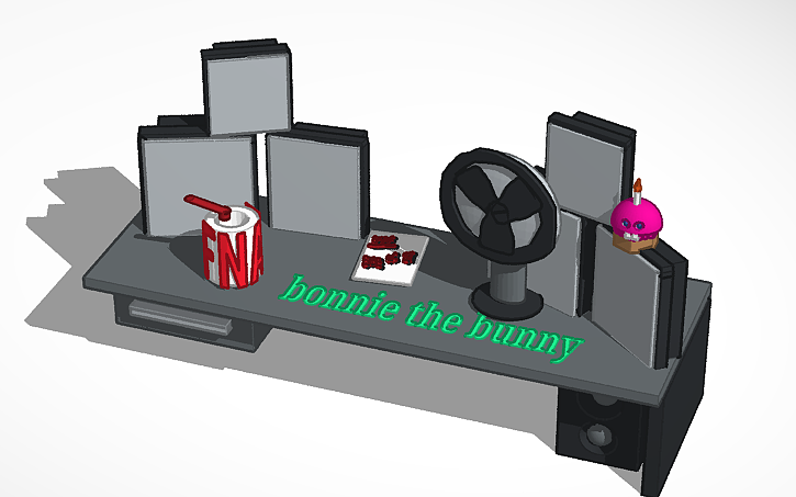 3D design FNAF DESK - Tinkercad