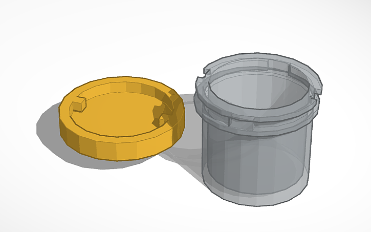 3D design tarro - Tinkercad