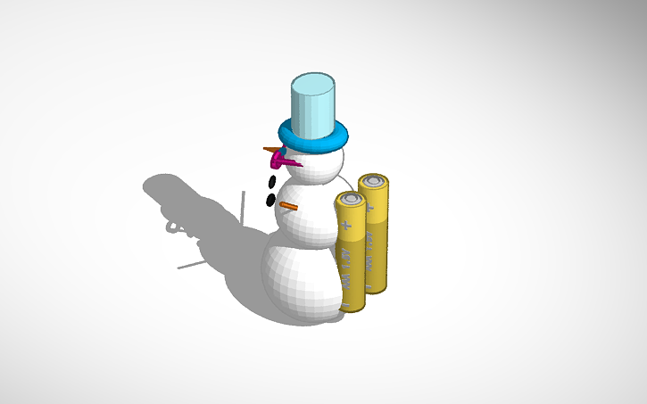 3D design Snowman - Tinkercad