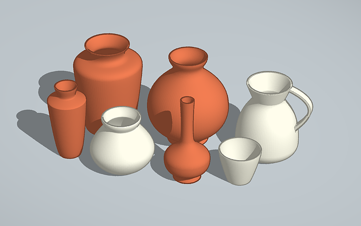 3D design Pottery - Tinkercad