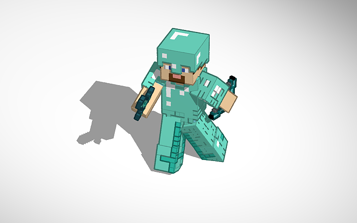 3D design Minecraft Steve - Tinkercad
