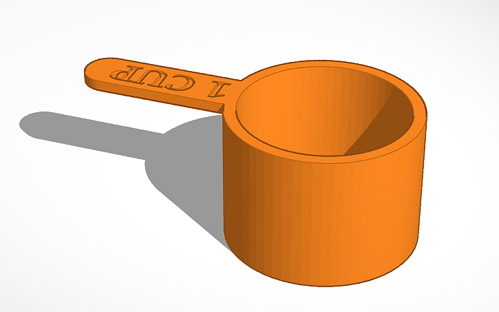 3D design Measuring Cup - Measuring Volumes - Tinkercad