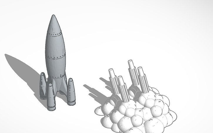 3D design Cohetes - Rocket Design - Roket Tasarım - Tinkercad