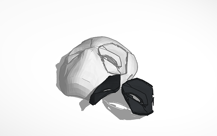 3D design X-force Deadpool face mask - Tinkercad