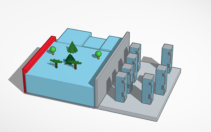 3D design Flood prevention - Tinkercad
