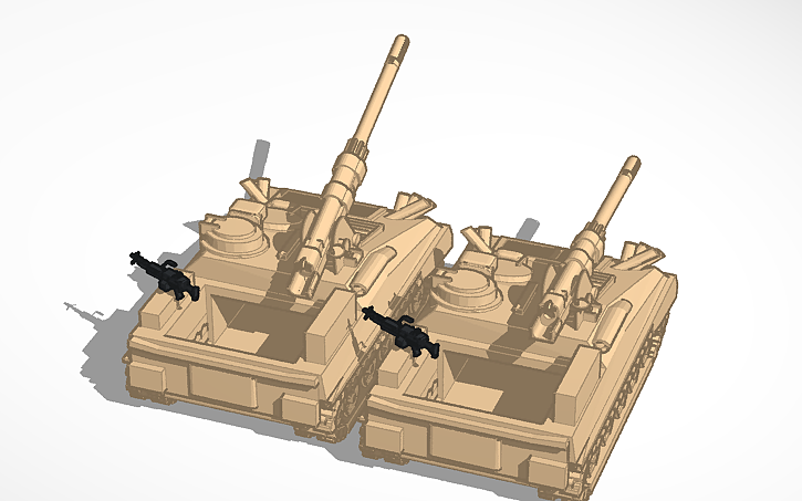3D design infantry support vehicles idea 1 - Tinkercad