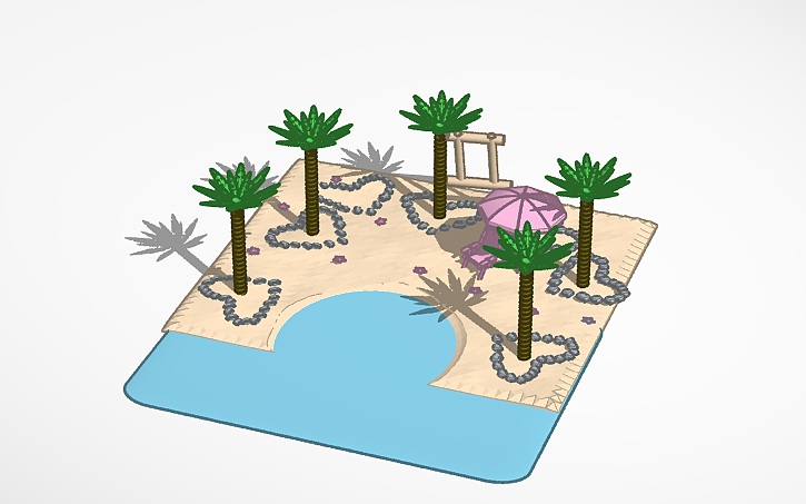 3D design Preppy Summer Beach - Tinkercad