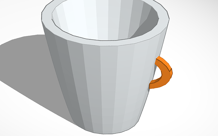 3D design 3D cup - Tinkercad