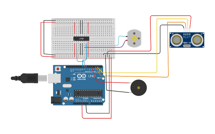 Circuit design Water Level Controller (Arduino) - Tinkercad