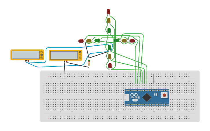 Circuit design Stop Light - Tinkercad