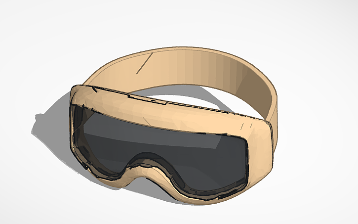 3D design Ski goggles - Tinkercad