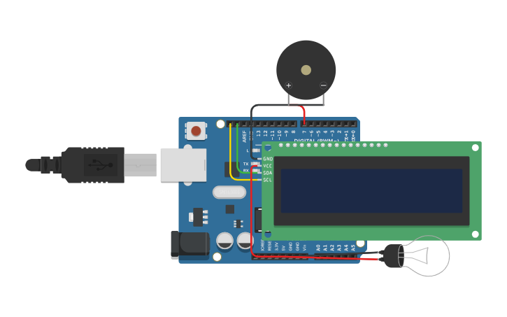 Circuit design talking monitor 4 - Tinkercad