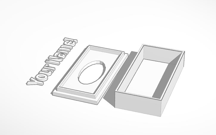 3D design Tissue Box *MINI tissue box!* - Tinkercad