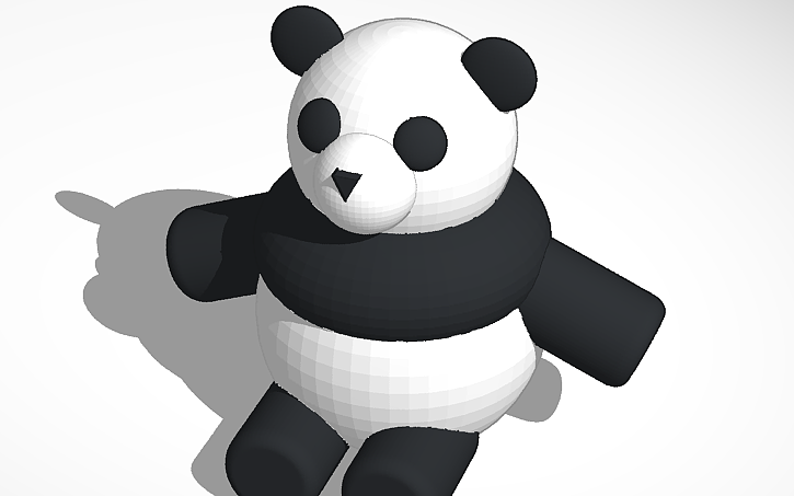 3D design Panda - Tinkercad