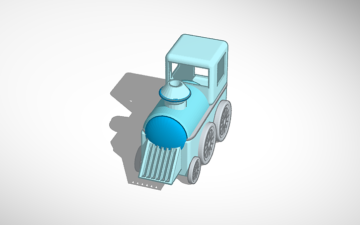 3D design toy train - Tinkercad