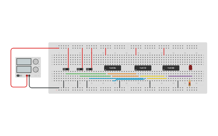 Circuit design USING POS - Tinkercad