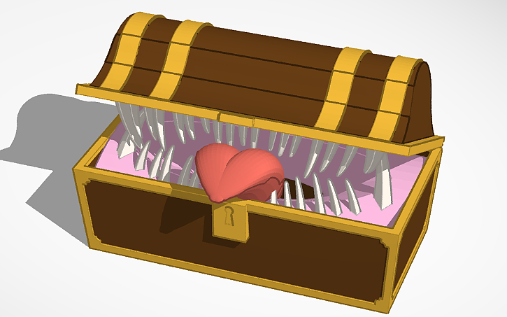 3D design Treasure Chest - Tinkercad