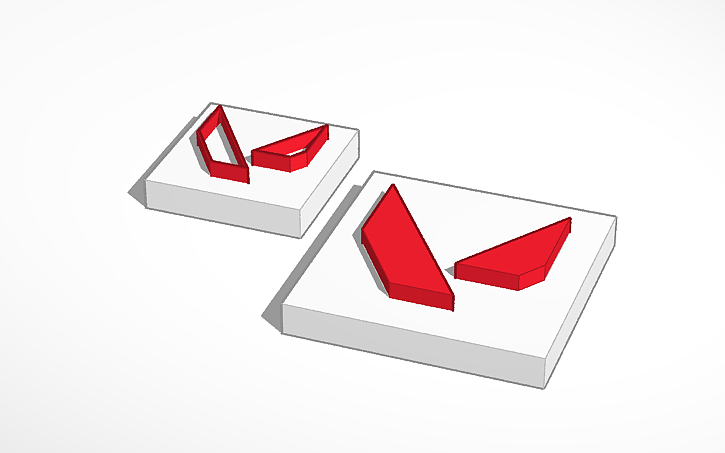 3D design Valorant Logos - Tinkercad