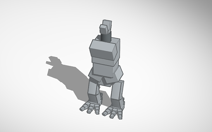 3D design mecha-godzilla - Tinkercad
