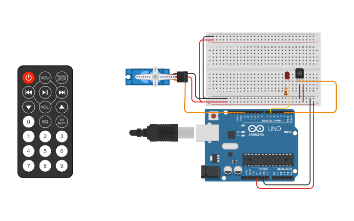 Circuit design ir sensor - Tinkercad