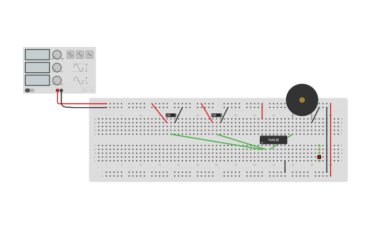 Circuit design door bell ringer(or gate) - Tinkercad