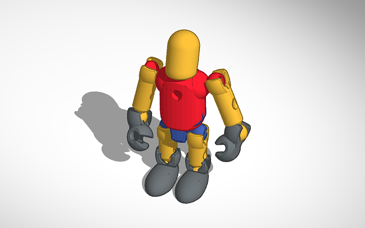 3D design Action figure - Tinkercad