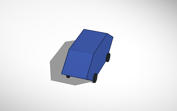 3D design car template - Tinkercad