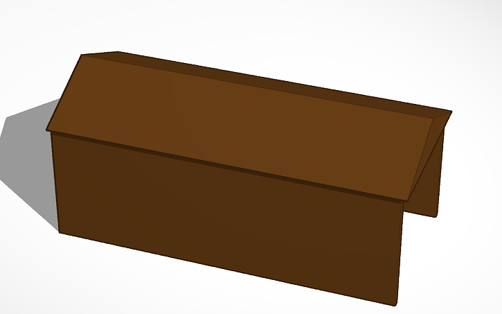3D design Train shed - Tinkercad
