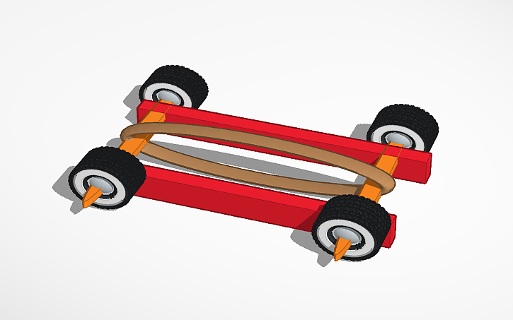 3D design msiddique2030 rubber band racer - Tinkercad
