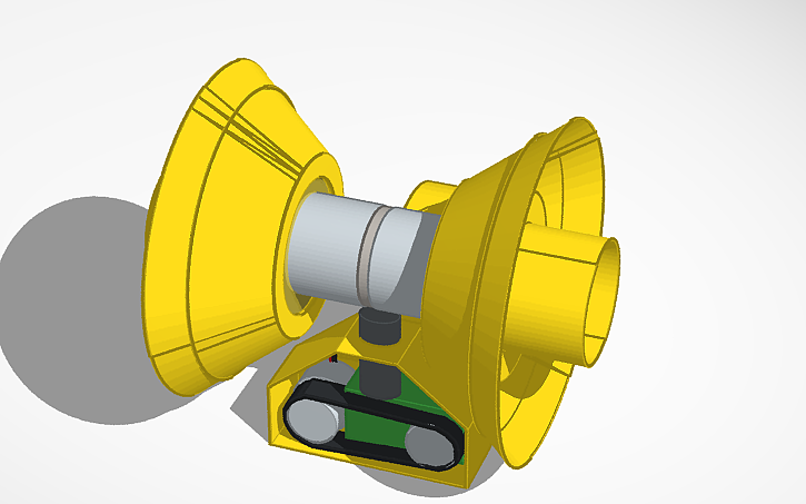 3D design 500 DHTT Siren inside - Tinkercad