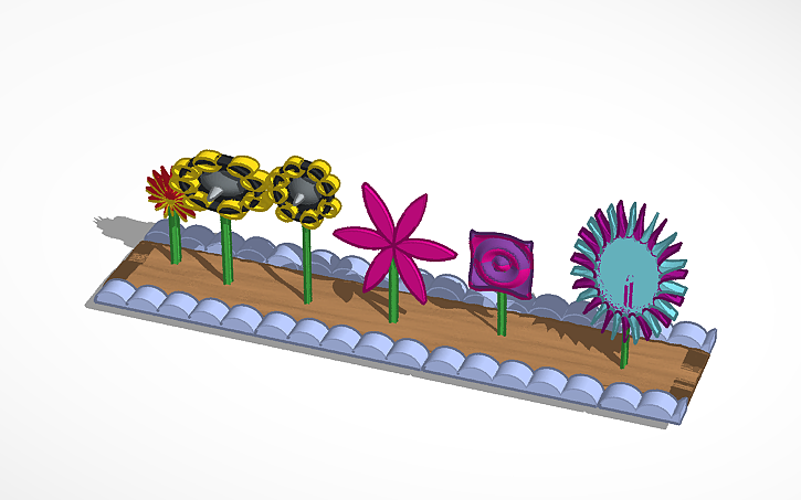 3D design Flower bed - Tinkercad