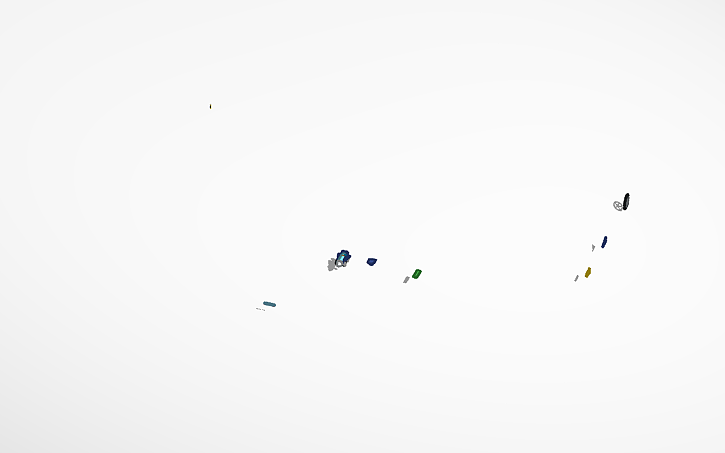 3D design elhaziq -kereta roket- - Tinkercad