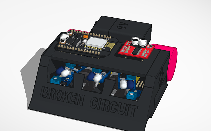 3D design Mini sumo amateur autonomo - Tinkercad