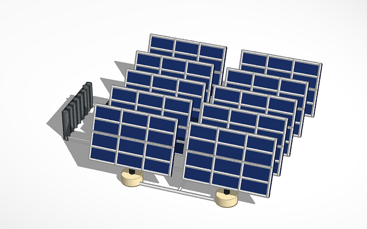 3D design Copy of Solar Panel - Tinkercad