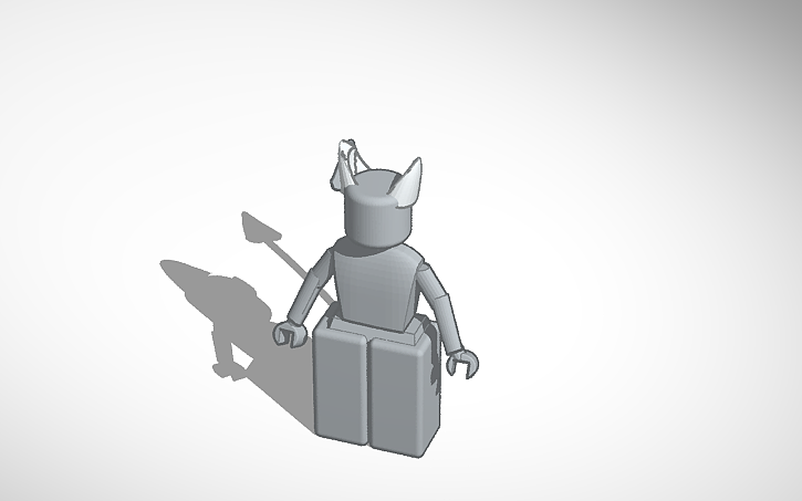 3D design Roblox base R6 women - Tinkercad