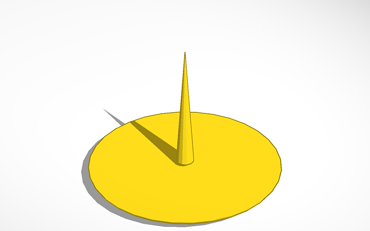3D design Simple pin - Tinkercad