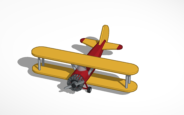 3D design plane plane plane - Tinkercad