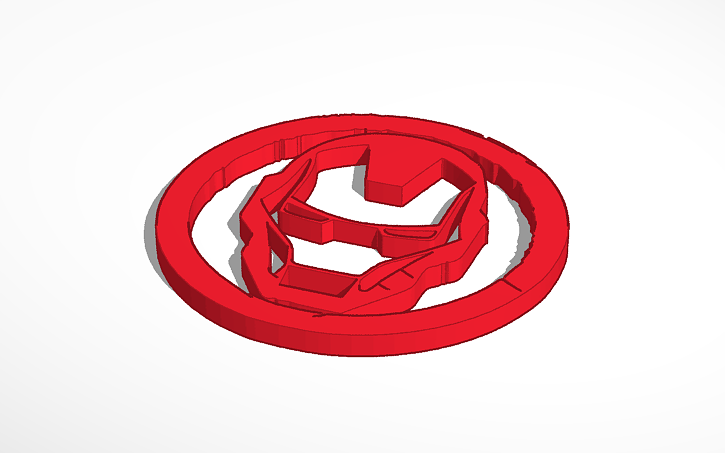 3D design Iron Man - Tinkercad